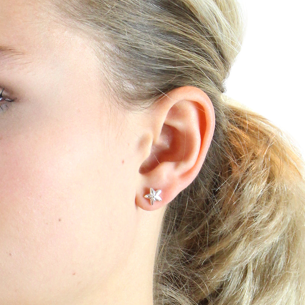 Sealife Mini Seestern Ohrstecker aus Sterlingsilber – Heartbreaker Schmuck